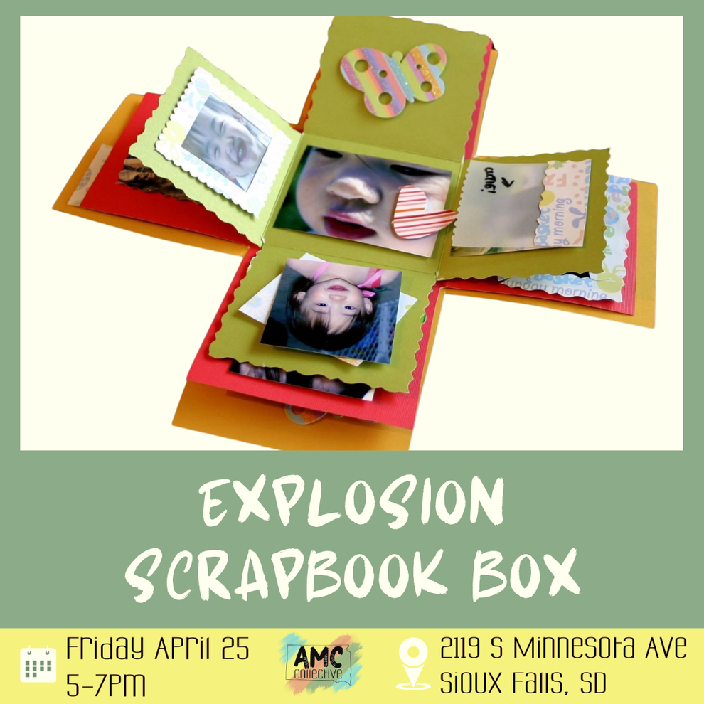 📦 Explosion Scrapbook Box Workshop 📸 – AMC Collective